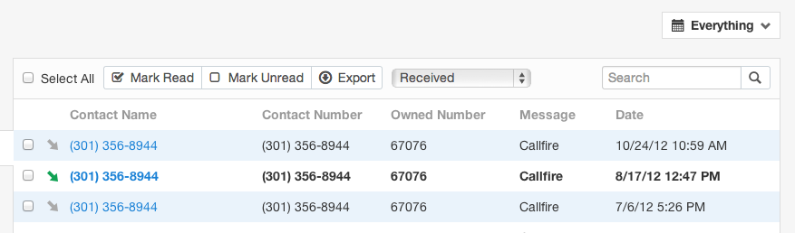 Text Inbox | CallFire